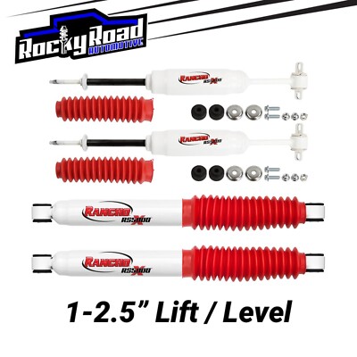 Rancho RS5000X Shocks (Set of 4) for 1998-2011 Ford Ranger 4WD w/ 1-2.5 ...