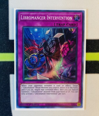 Yugioh Libromancer Intervention BACH-EN091 Super Rare 1st Edition NM | eBay
