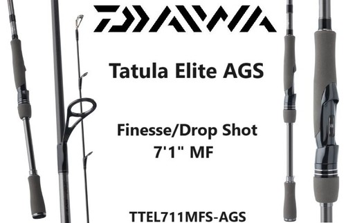 Daiwa Tatula Elite AGS "Finesse/Drop Shot" 7' Spinning Rod TTEL711MFS ...