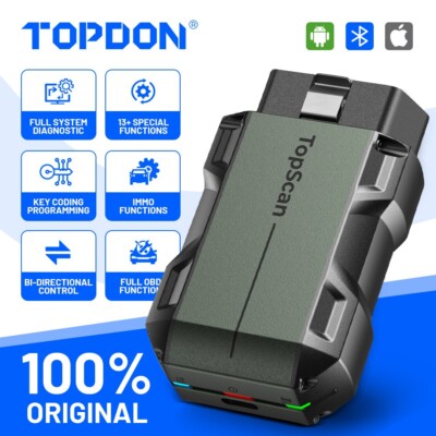 TOPDON PRO Car Key Programmer OBD2 Code Reader All Key Lost Programming ...