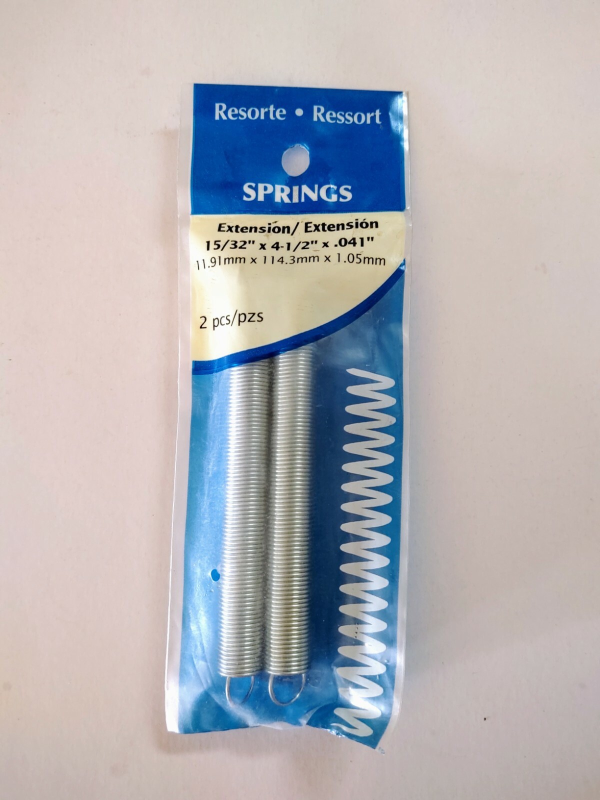 Hillman Fastener 15/32"x4-1/2"x.041" Extension Springs | eBay