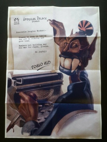 1942 WW2 AMERICA JAPAN PACIFIC WAR TOKIO KID KNIFE SOLDIER PROPAGANDA ...