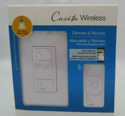 Lutron P-PKG1W-WH-R Caseta Wireless Smart Lighting Dimmer Switch ...