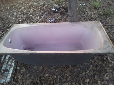vintage pink cast iron tub. Brand new | eBay