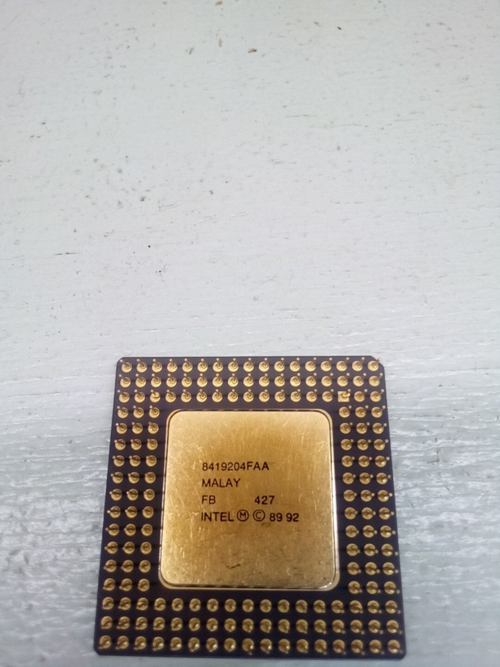 Vintage Intel Pentium i486 25 CPU processor A80486SX-25 | eBay