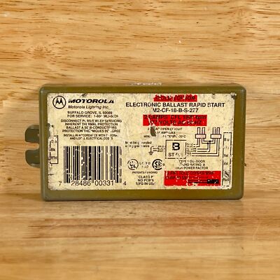 Motorola M1-Cf-42-B-S-277 Compact Fluorescent Ballast 2-LAMP, 18W, FL ...
