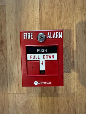 AutoCall A4099-9006 Fire Alarm System Pull Station, Addressable, Red | eBay