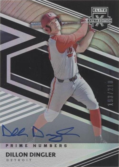 2020 Panini Elite Extra Edition - Dillon Dingler #38 Prime Numbers a ...