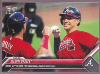 Atlanta Braves 2023 Topps NOW #516 NL Record Base SP Austin Riley Matt ...