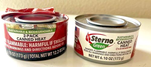 Sterno Green Canned Heat 2 pk 6.10 oz NEW | eBay