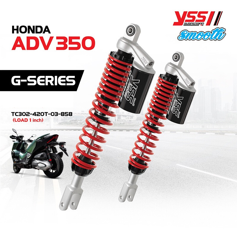 YSS Rear Gas Shock Suspension 420MM Adjustable G-SERIES Honda ADV 350 ...