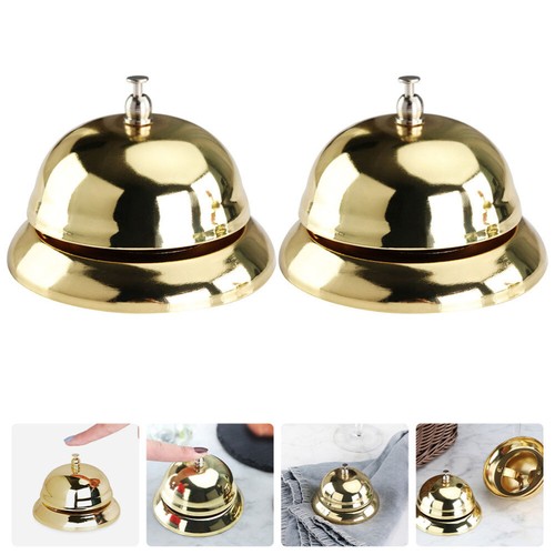 2 Pcs Meal Call Service Bell Staff Bells to The Waiter Hotel Desk | eBay