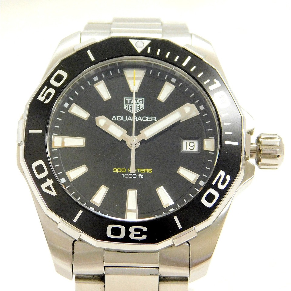 TAG Heuer Aquaracer WAY111A.BA0928 41mm S. Steel Quartz Men's Watch # ...