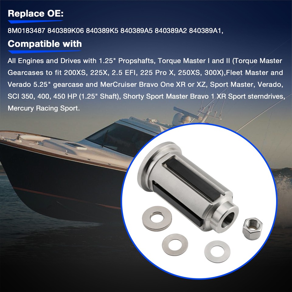 Heavy Duty 1.25 Prop Shaft Hub Kit For Mercury Marine Racing 8M0183487 ...