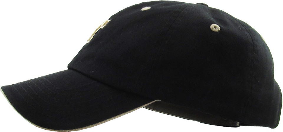 ABC Letter Embroidery INITIAL Black Dad Hat Baseball Cap Adjustable | eBay