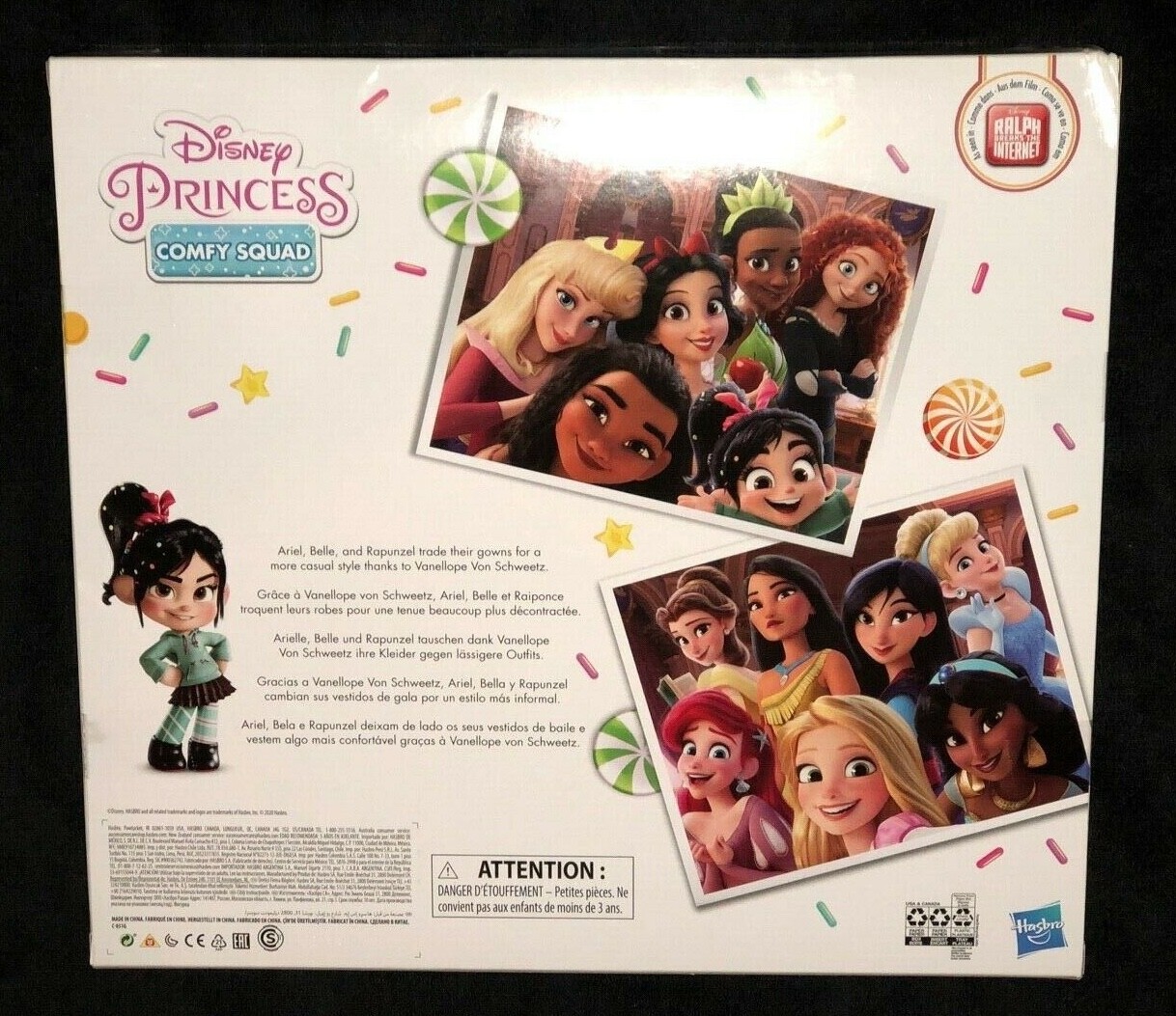 Hasbro DISNEY PRINCESS COMFY SQUAD BELLE RAPUNZEL ARIEL EXCLUSIVE NEW ...