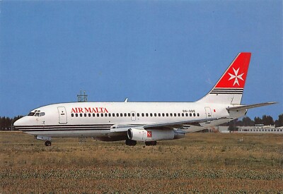 Airline Postcards Air Malta Airlines Boeing 737-200 9H-ABE | eBay