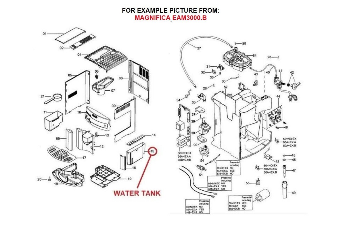 Delonghi Magnifica Parts Diagram Online | ladorrego.com.ar