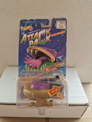 Hot Wheels 1993 Attack Pack Cosmo Clam Alien Invaders Gold D97! | eBay