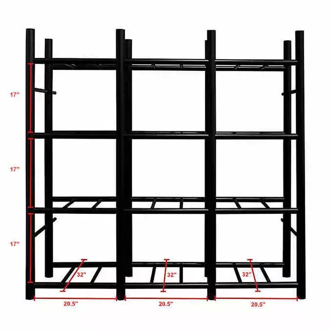 Proslat Heavy-duty 12 Tote Rack Safely Holds 12 Totes （Totes Not ...