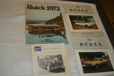 1973 Buick Sales Brochure, 2 Buick "Bugle" Club Magazines, 1968 BCA ...