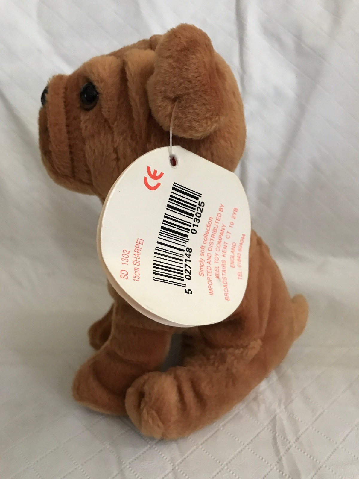 Keel Toys Simply Soft Collection 7" SHAR PEI Puppy Dog Plush Toy ...