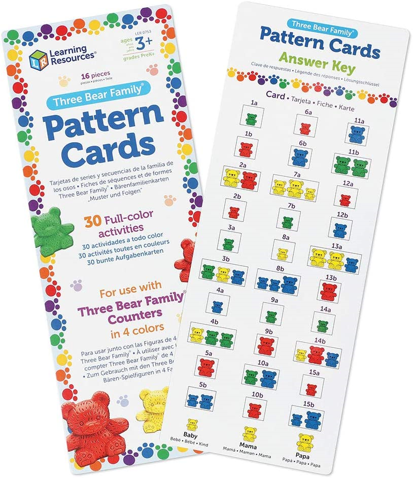 Learning Resources - Compare Bears Pattern Cards for sale online | eBay