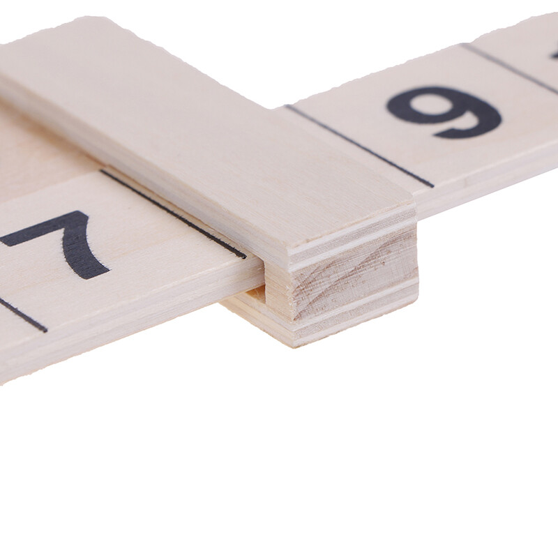 Wooden Math Arithmetic Addition Subtract Learning Ruler Kids Education ...