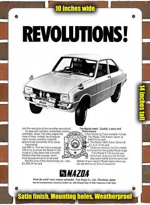Metal Sign - 1971 Mazda R100 - 10x14 inches | eBay