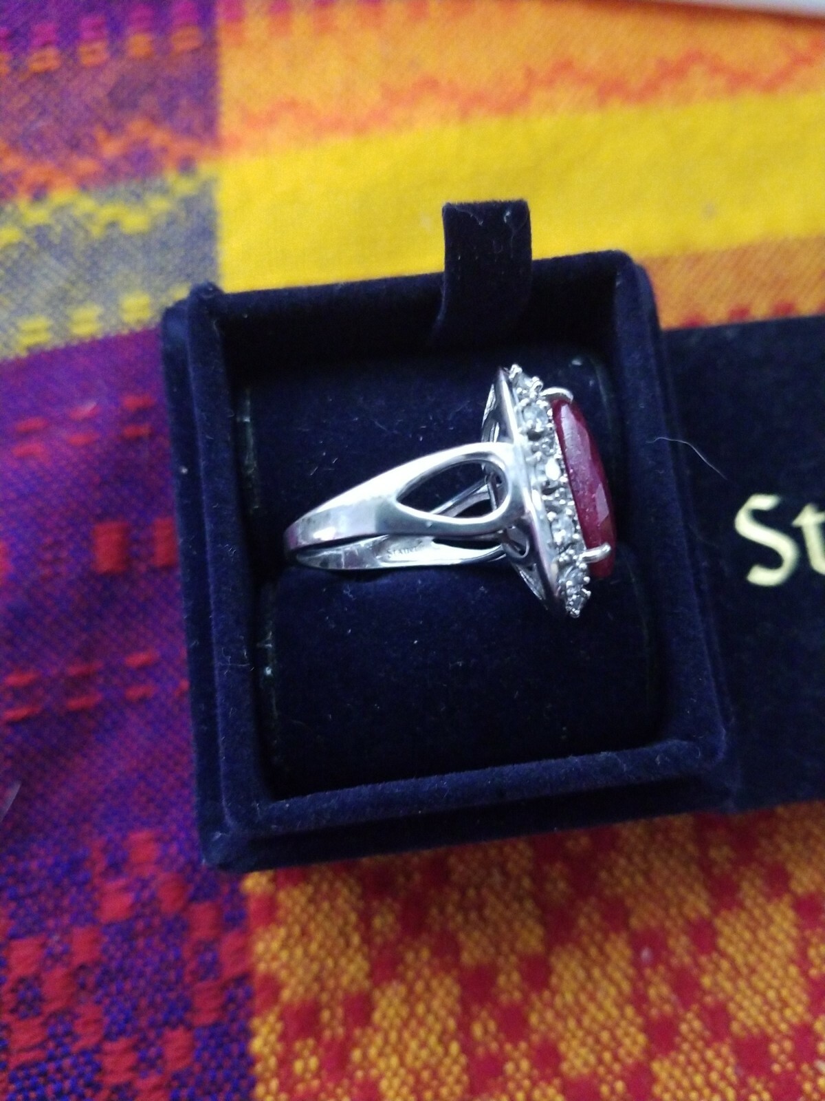 Stauer Sterling Silver Rhinestone Ring - Gem