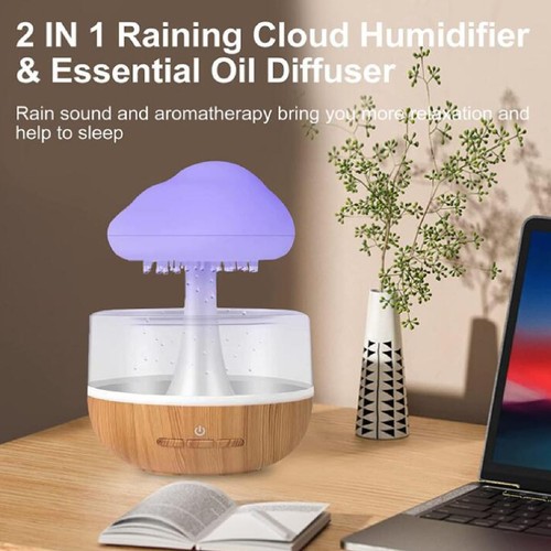 Essential Oil Rain Cloud Diffuser Humidifier 7 Color LED Lights | eBay ...