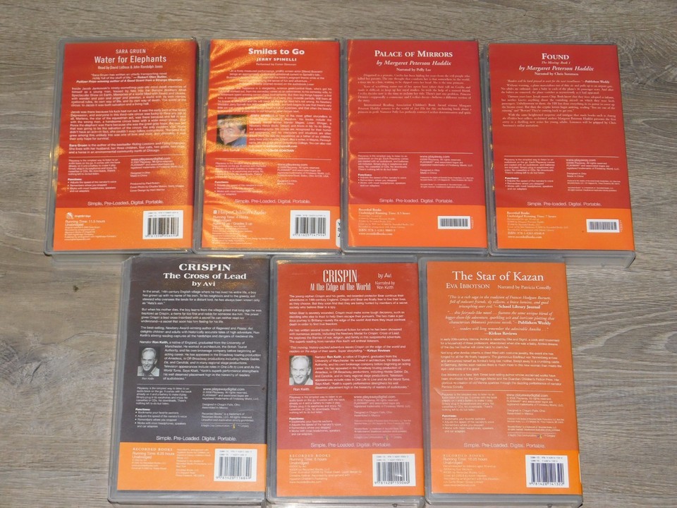 Lot of 7 PLAYAWAY Pre-Loaded Audiobooks - Kids/Young Adult Books | eBay