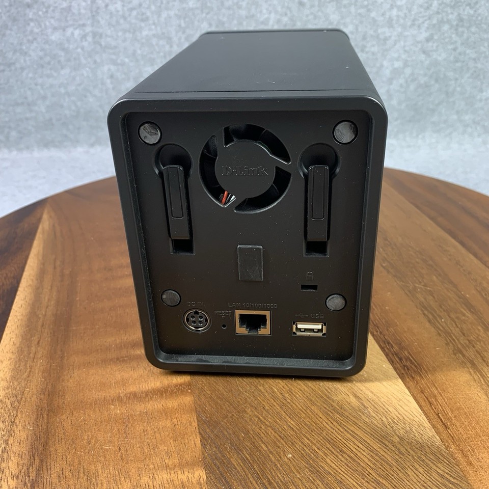 D-LINK (DNS-323) 2-Bay Attached Network Storage Enclosure *NO ADAPTER ...