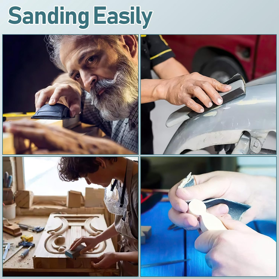 72 Pcs Sandpaper Set Wet and Dry Sanding Paper, Assorted Grit 400 600 ...