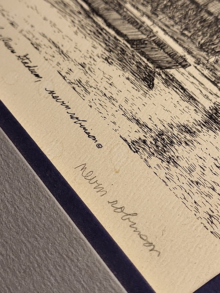 Nevin Robinson Studio Signed Art Print Of Three Rivers Stadium "For ...