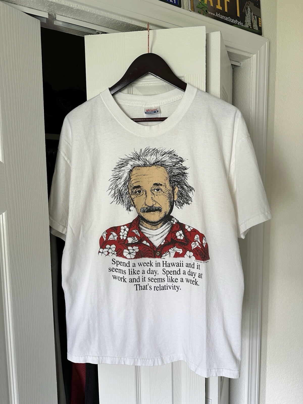 Vintage Albert Einstein Shirt 1990s Large - Gem
