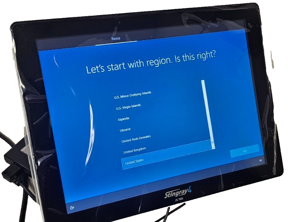 Panasonic Stingray 4 JS980 POS Touchscreen Terminal W10 i3-7100U 8GB ...