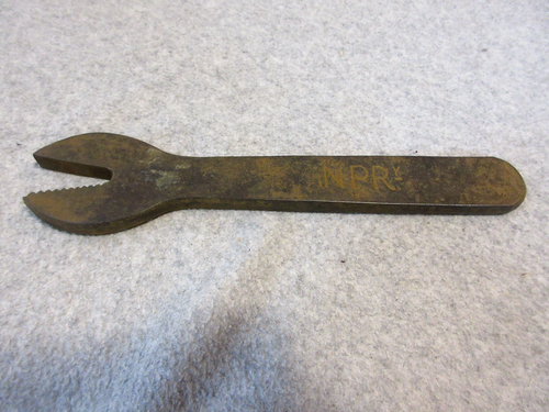 NPR Y Northern Pacific Railroad RR 1800's WRENCH Heavy Cast Iron Tool ...