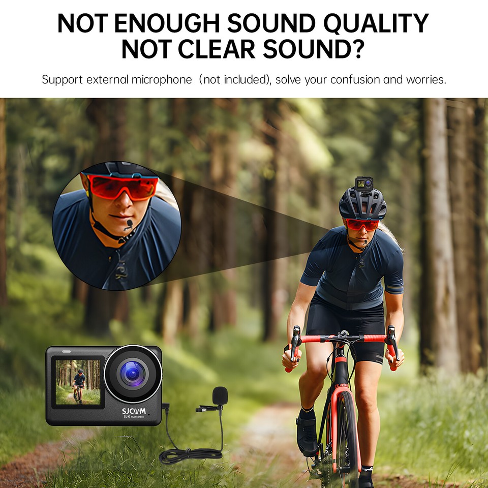 SJCAM 4K/60FPS Action Camera UHD Video Camera Waterproof Night Vision ...