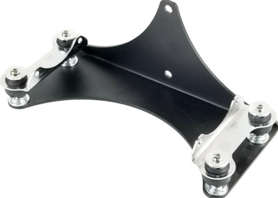 air ride compressor mount bracket vibration isolator chrome for viair ...