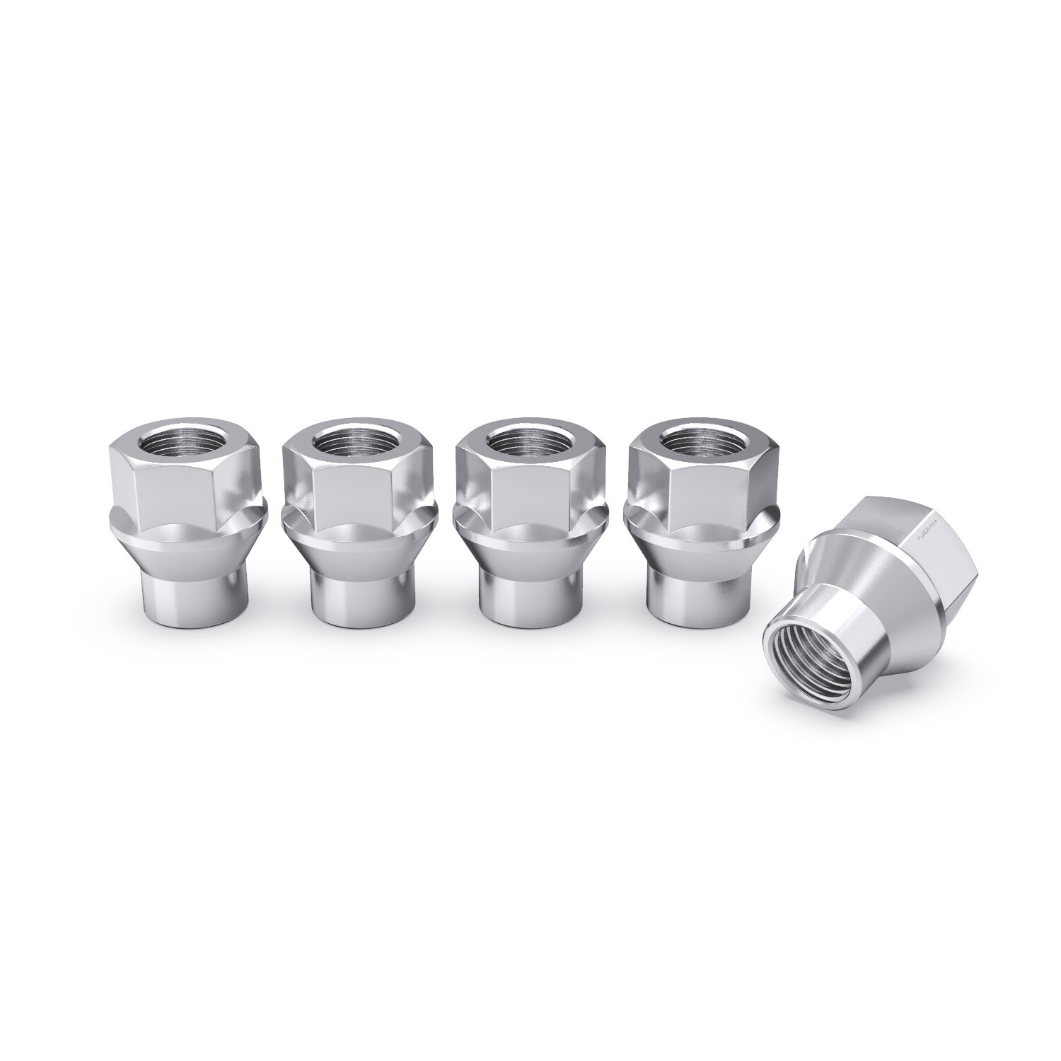 24pcs 12x1.5 Lug Nuts Chrome Silver Open ET Cone Conical Seat (Extended ...