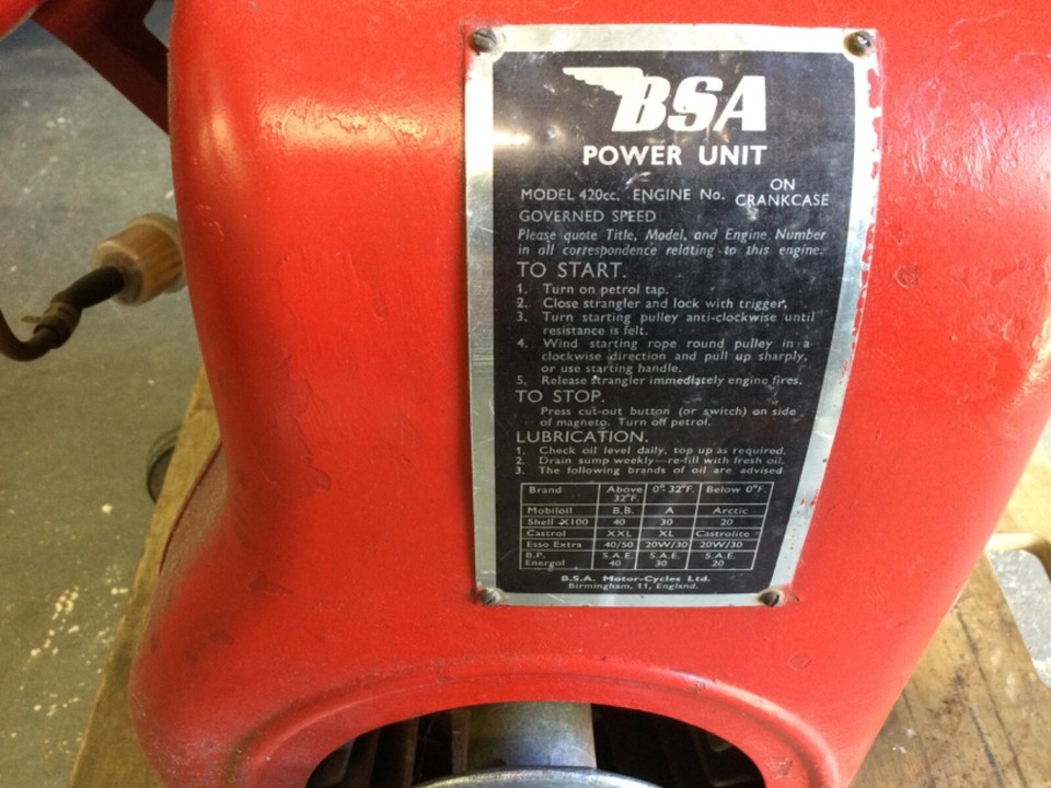 bsa power unit 420cc ,nice condition - wico magneto….. | eBay UK