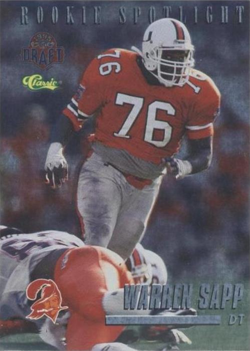 1995 Classic NFL Draft Warren Sapp #RS14 for sale | eBay