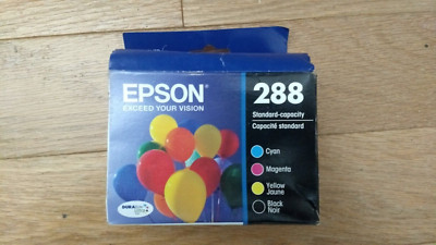 2023 GENUINE SET 4 EPSON 288 INK BLACK COLOR EXPRESSION XP-330 340 XP ...