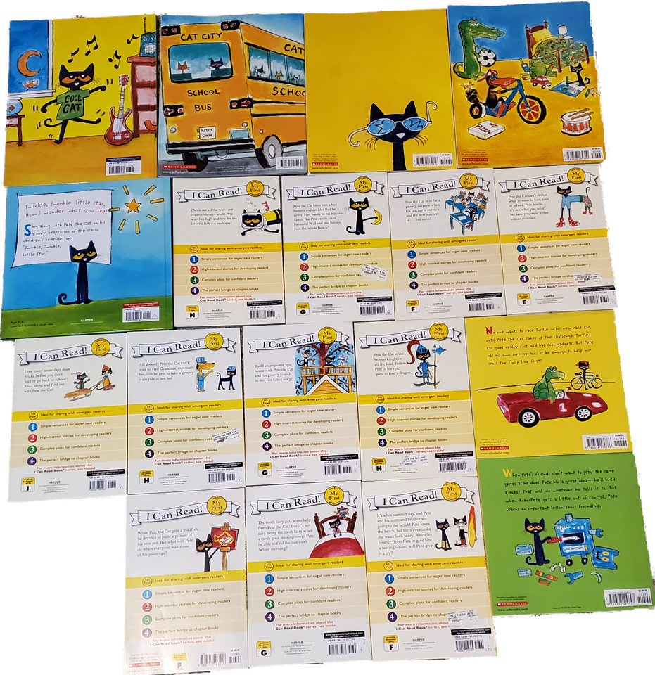 Pete The Cat Children's Books Lot of 18 AR Accelerated Reader 1st 2nd ...