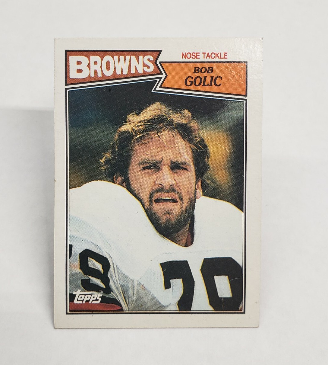 1987 TOPPS FOOTBALL CLEVELAND BROWNS #89 BOB GOLIC | eBay