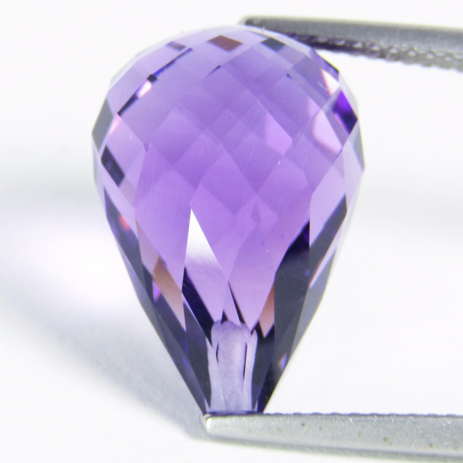 16.28Ct Excellent Natural Amethyst Cut 18x12.3mm Briolette Cut With ...
