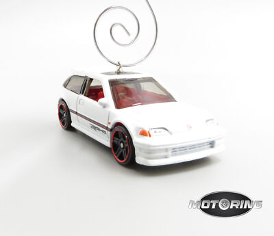 Honda Civic EF White Car Rare Christmas Tree Ornament Diecast | eBay
