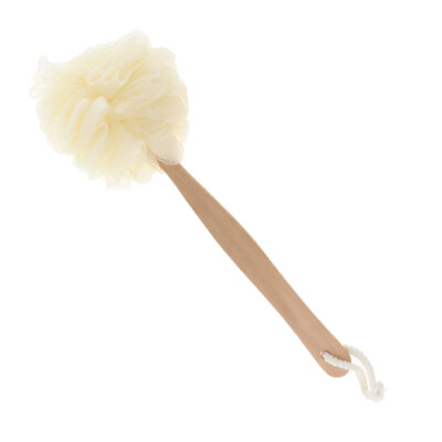 Long Handle Shower Body Brush Scrub Scrunchie Back Scrubber Exfoliator ...