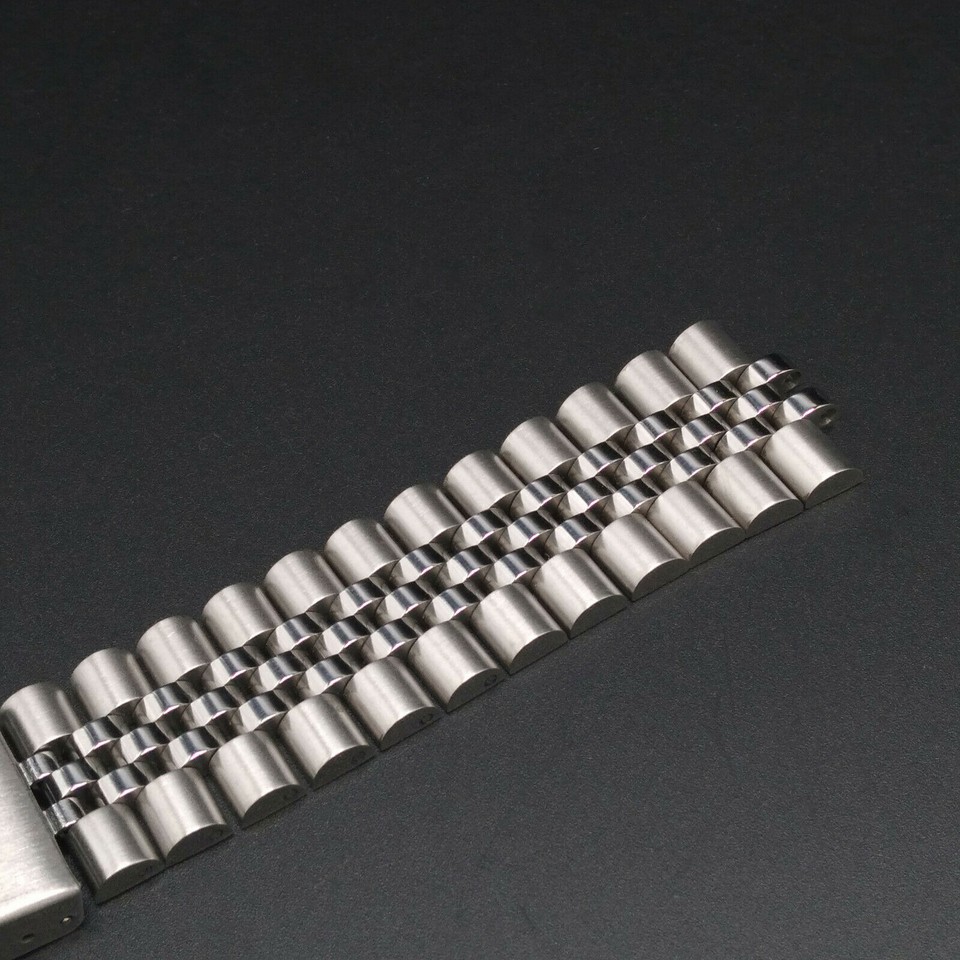 20mm Solid Jubilee Curved Steel Watch Band For Citizen BN-0150 BN-0151 ...